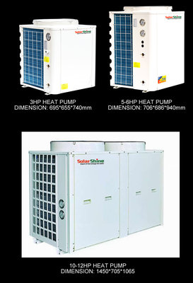 Industry High Efficiency Air Source Heat Pump 4.10 - 4.13 Cop Long Life Span