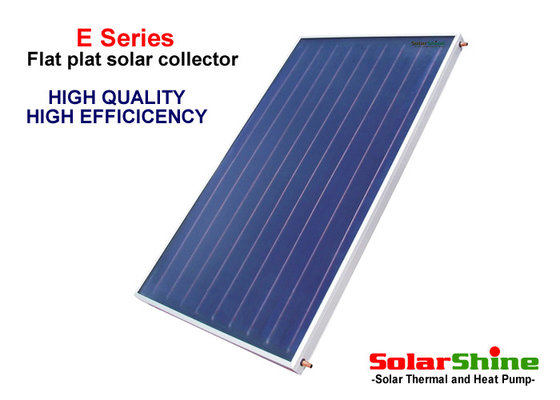 Solar Power Flat Plate Solar Collector 1m X 2m High Density Polyurethane Insulation