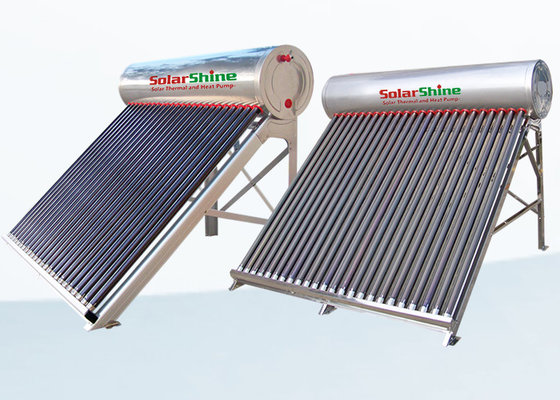 Safety Vacuum Tube Solar Water Heater , Solar Powered Tankless Water Heater