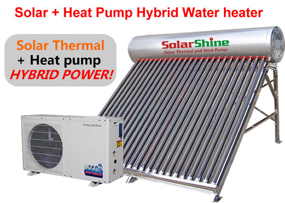 155 - 310 L Capacity Solar Heat Pump Water Heater Stainless Steel Tank Material