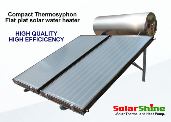 Safety Solar Panel Hot Water Heater , Thermosiphon Solar Water Heater