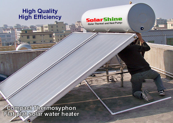 Flexible Flat Plate Solar Water Heater , Solar Energy Water Heater For House