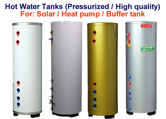 Vertical Hot Water Storage Tank 0.6 Mpa / 600 Kpa Rated Working Pressure
