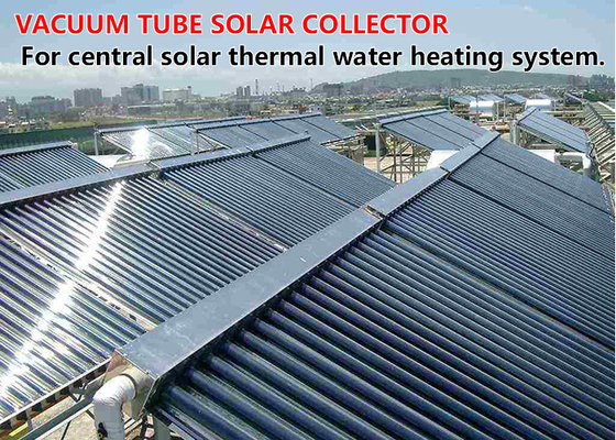 Commercial Vacuum Tube Solar Collector Vertical Mounted 25 - 30 Tubes / Set
