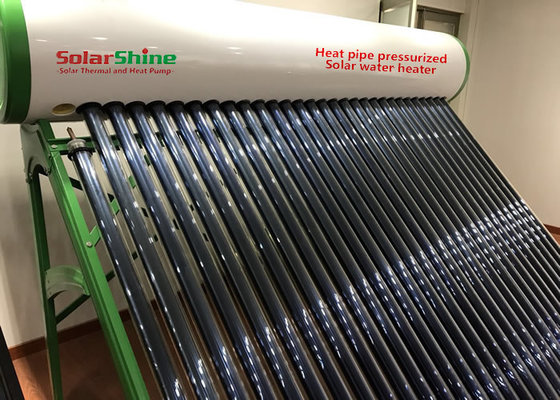 Stainless Steel  Heat Pipe Solar Water Heater , Glass Tube Solar Water Heater