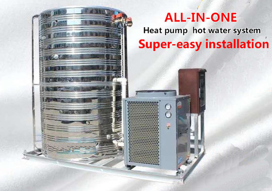 220 V / 380 V Air Energy Water Heater , Heat Pump Style Water Heater