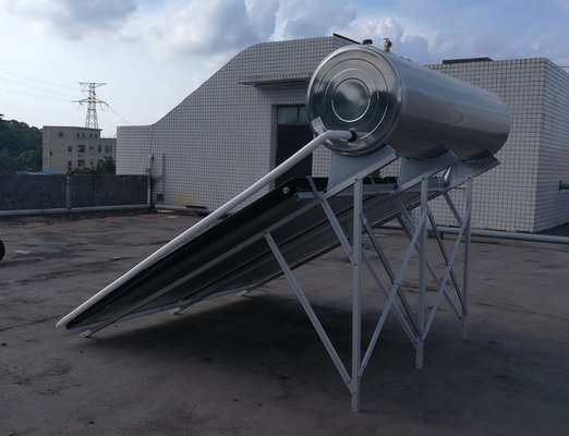 Integrated Pressurized Flat Plate Solar Water Heater Stainless Steel Tank 0.6Mpa