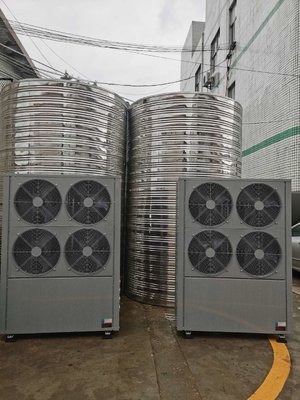11-100KW 220 / 380 V Hybrid Water Heater , Air Heat Pump Water Heater 4.0 Cop