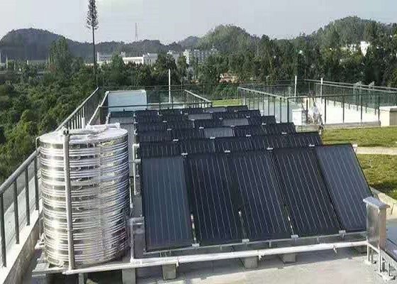 250L 316 Stainless Steel Flat Plate Solar Water Heater Blue Coating Flat Collector flat solar water heater