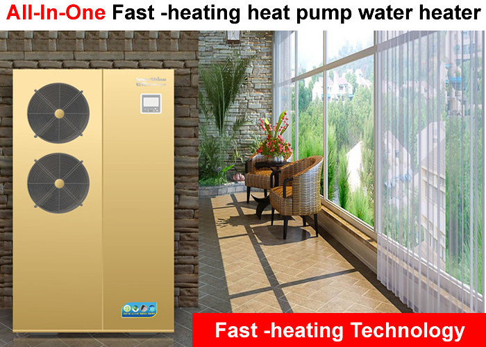 Durable High Efficiency Heat Pump Water Heater Golden Color CE Certification