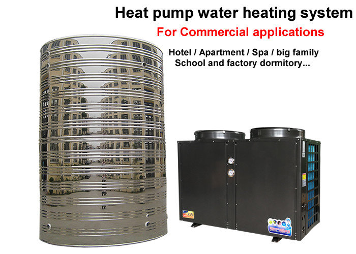 Golden Color Commercial Heat Pump Water Heater 5 KW Heating Capacity