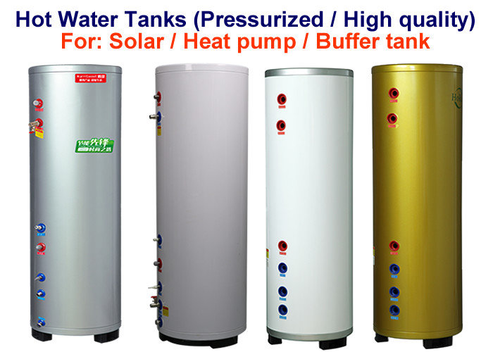100 - 500 L Small Hot Water Storage Tank White / Silver / Golden Color