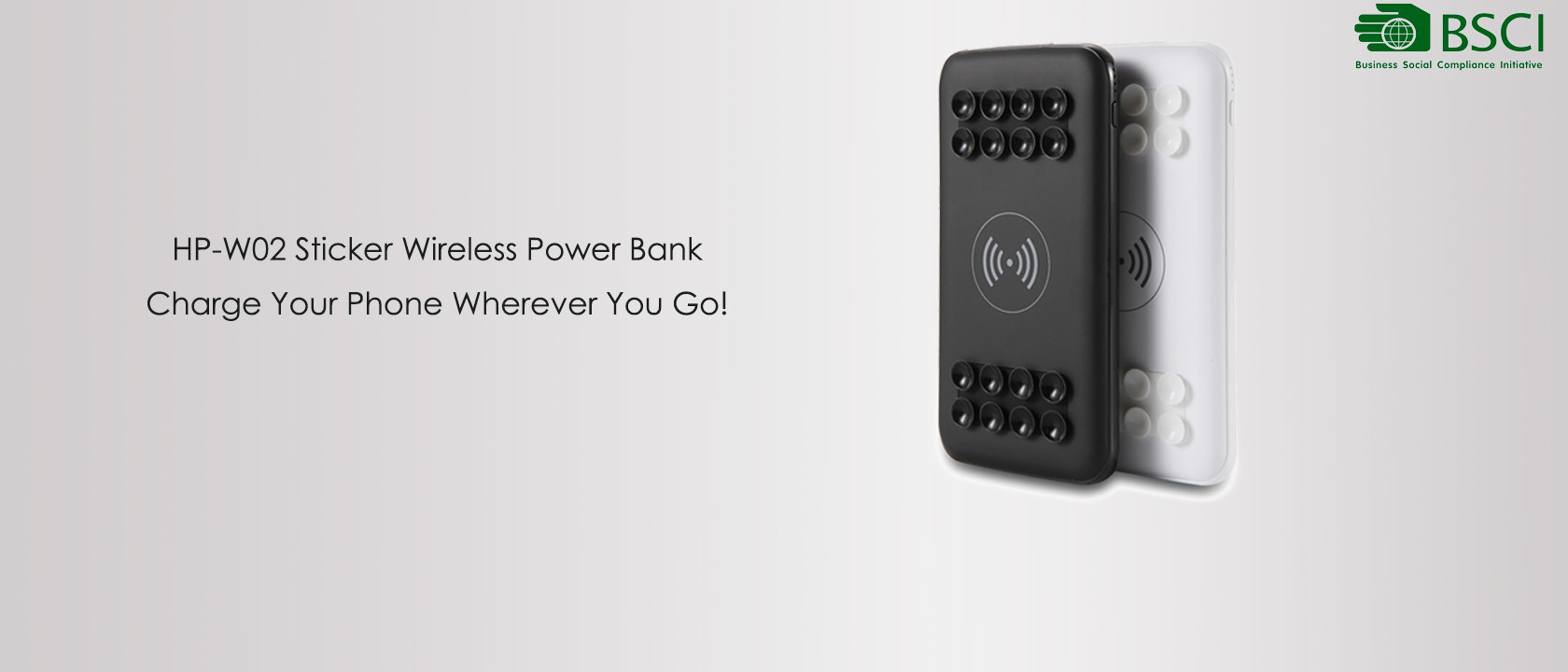 ABS 10000mAh Polymer Battery Dual USB Wireless Charger Sticker Power Bank