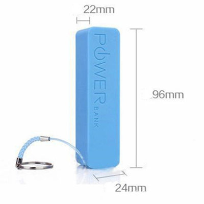 1200mAh  PVC Portable Mini Mobile Power Bank 18650 Battery with Keychain supplier