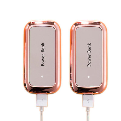 LED light Gold Mirror 10000mAh 18650 Battery Power Bank Portable Mirror Phone Charger supplier