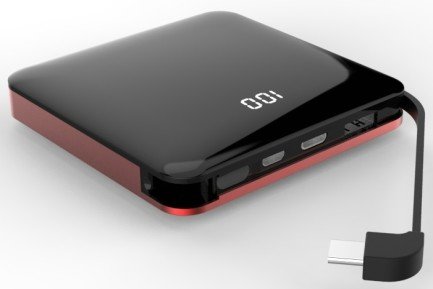 High Quality 2019 New 8000mAh  Polymer Battery Mobile Power Bank UV finish Mirror Charger supplier