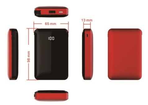 High Quality 2019 New 10000mAh  Polymer Battery Mobile Power Bank UV finish Mirror Charger supplier