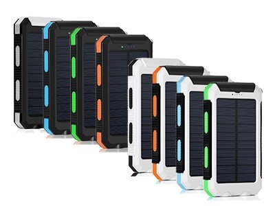 Inbuilt Compass 8000mAh Polymer Battery IP67 Waterproof Solar Power Bank for Hiking supplier