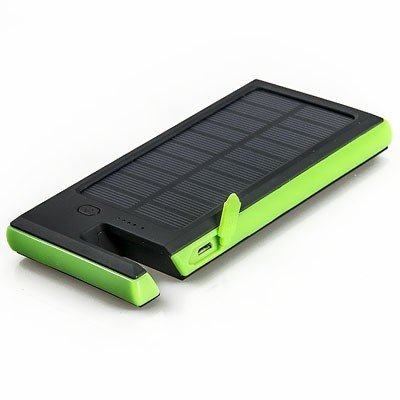 Silicon Real High Power 8000mAh Polymer Battery Dual USB Waterproof Solar Power Bank with phone holder supplier