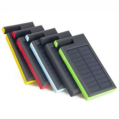 Silicon Real High Power 8000mAh Polymer Battery Dual USB Waterproof Solar Power Bank with phone holder supplier