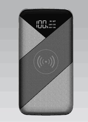 ABS 10000mAh Polymer Battery Dual USB Wireless Charger Power Bank supplier