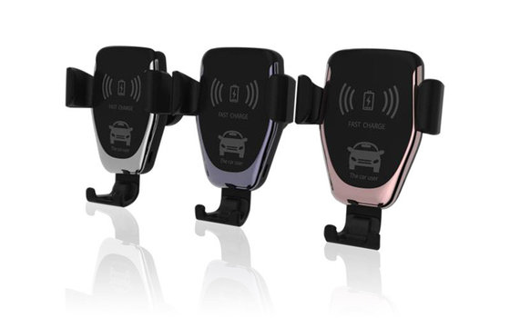 Customized Logo Flexible Car Phone Holder Qi Certified fast charging Wireless Charger 5V/9V 10W supplier