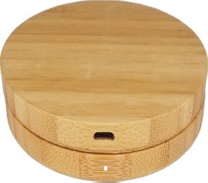 Dual USB Bamboo Made 10W Fast Charging Portable Wireless Charger 9V 2-3A supplier