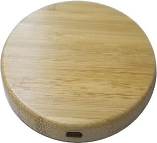 Environmental Bamboo Made Seamless 10W fast Charging Portable Wireless Charger 9V 2-3A supplier