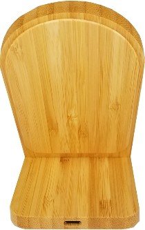 Desktop Phone holder 10W Bamboo made fast Charging Portable Wireless Charger 9V-2-3A supplier