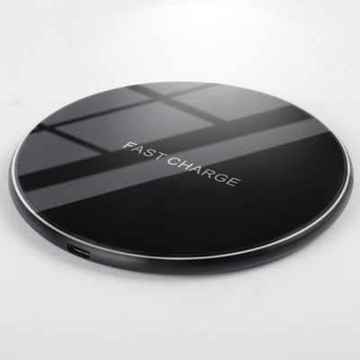 ADC Fabric/Temper Glass/Leater Mirror Fast Charging Wireless Charger 9V 2A 10W/7.5W/5W supplier