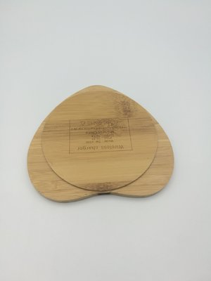 Dual USB Bamboo 10W fast Charging Wireless Charger 9V 2-3A Universal Charger supplier