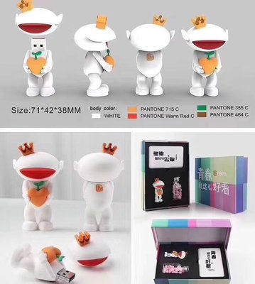 Customized Shape 3D Animal Cartoon PVC USB flash Drive 4Gb 8Gb 16Gb supplier