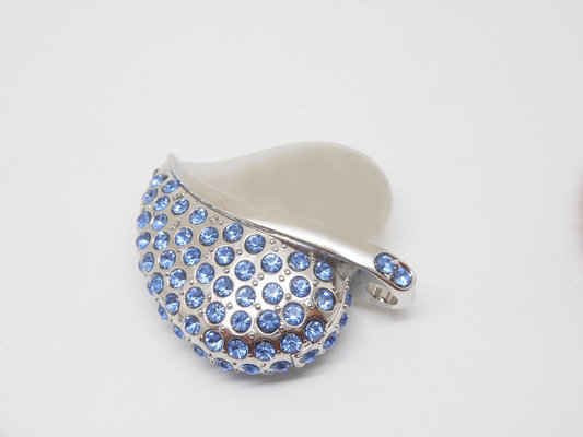 Promotional Gift Aluminium Diamond Heart Shape Jewelry 2.0 USB flash drive 4Gb supplier
