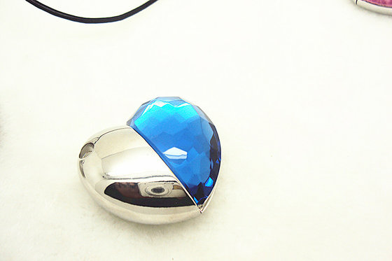 Diamond Necklace Apple Shape Jewelry 2.0 USB flash drive 16Gb for Souvenir Gifts supplier