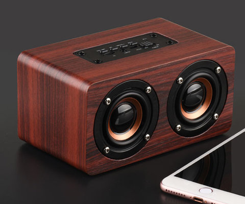 Classic Wood Portable Bluetooth speaker 10W 1500mAh Mini bluetooth Speaker supplier