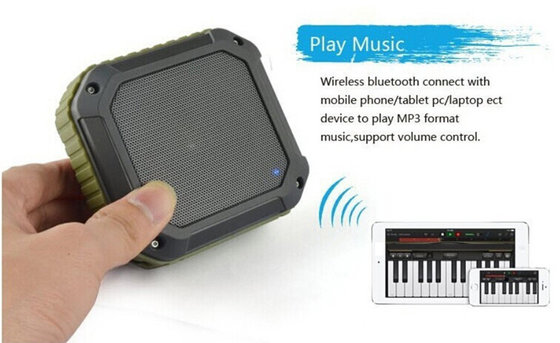 Mini Squre Waterproof Outdoors Sport Portable Bluetooth speaker 3W 500mAh With FM Radio supplier