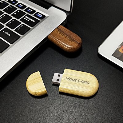 Ovale Shape  4Gb Wooden USB flash drive With gift Packing for Wedding gifts supplier