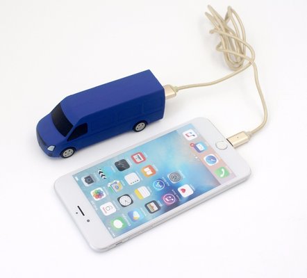 Custom PVC Molded Truck Shaped Soft PVC Power Bank with 3000mAh 18650 Battery for Mobile Phone supplier