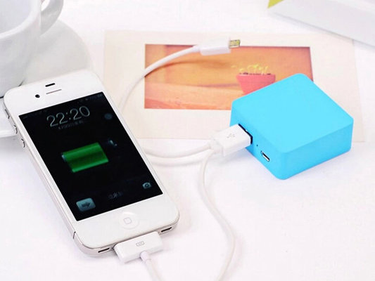 Square Mini PVC power Bank  2500mAh Lithium Polymer Battery Portable Power Bank for Iphone/Galaxy Phones supplier