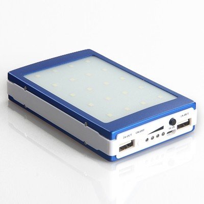 ABS Polymer Lithium Battery Waterproof Soloar Power Bank 12000mAh Solar portable Charger with LED flashlight supplier