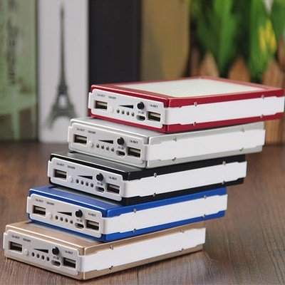 ABS Polymer Lithium Battery Waterproof Soloar Power Bank 12000mAh Solar portable Charger with LED flashlight supplier
