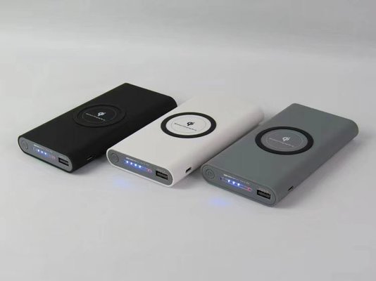 High Quality Fast Charge 10000mAh Portable Qi  Wireless charging Power Bank supplier