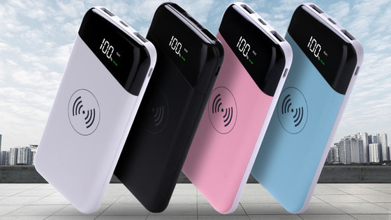 Dual USB 6000/8000/10000mAH Polymer Lithium Battery Wireless Fast Charging Power Bank supplier