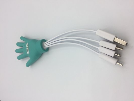 Customized Cartoon Logo USB to Type-C/Lighting/Micro USB cable for Promotional Gifts supplier