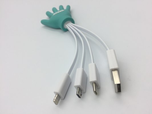 Customized Cartoon Logo USB to Type-C/Lighting/Micro USB cable for Promotional Gifts supplier