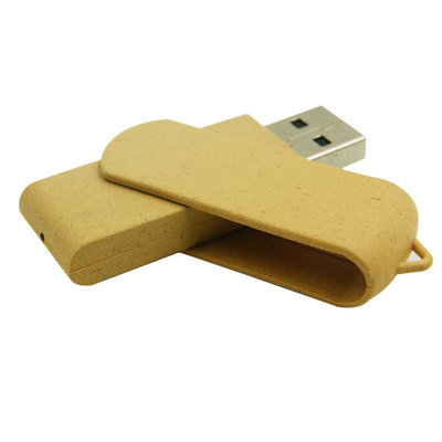 Eco Friendly Swivel Degradable Wooden USB flash Drive 16Gb With Compostable material supplier
