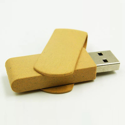 Eco Friendly Swivel Degradable Wooden USB flash Drive 16Gb With Compostable material supplier