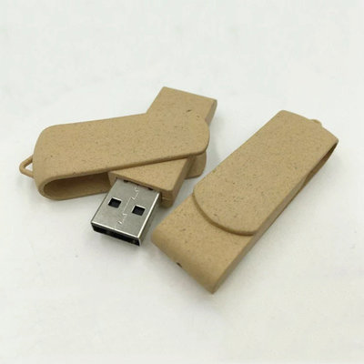 Eco Friendly Swivel Degradable Wooden USB flash Drive 16Gb With Compostable material supplier