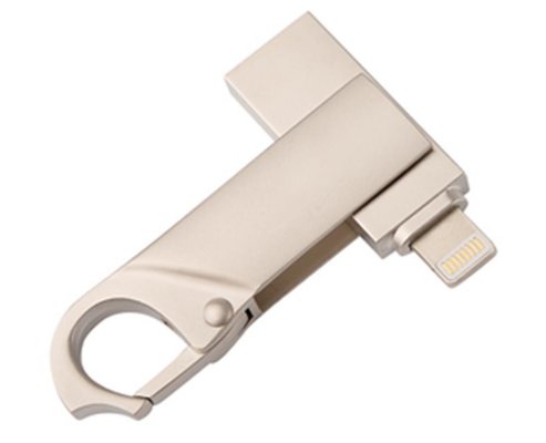 Iphone Lighting Port OTG Memory Stick 32Gb 3.0 Dual USB flash Drive with Carabiner supplier