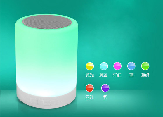 Multiple flashing light color Mini Portable Bluetooth Speaker with Night Lamb 3W 500mAh/3.7V supplier